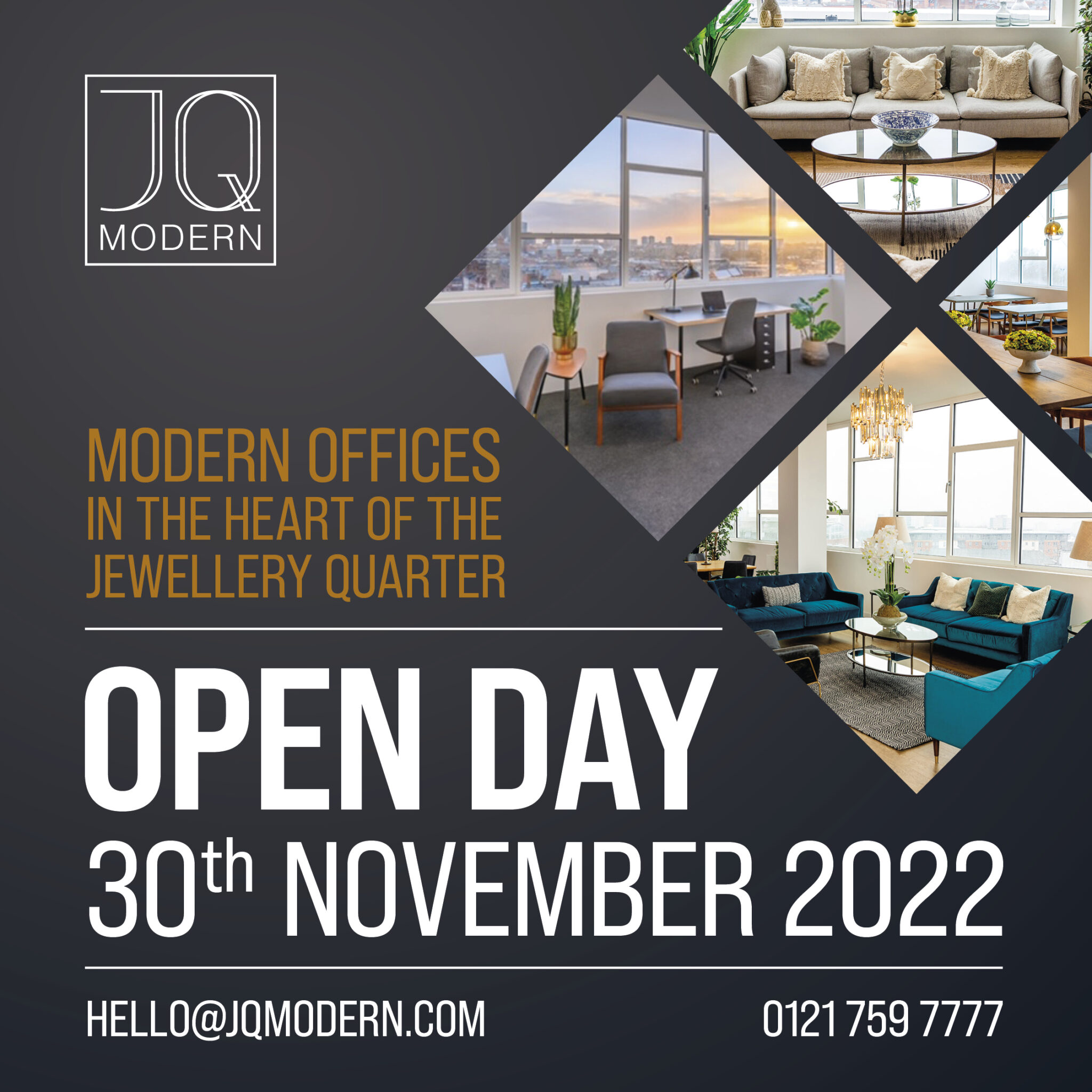 Open Day - 30th November 2022 - JQ Modern